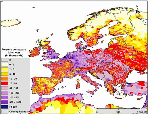 Europe Population Density Map Printable A Comprehensive Guide