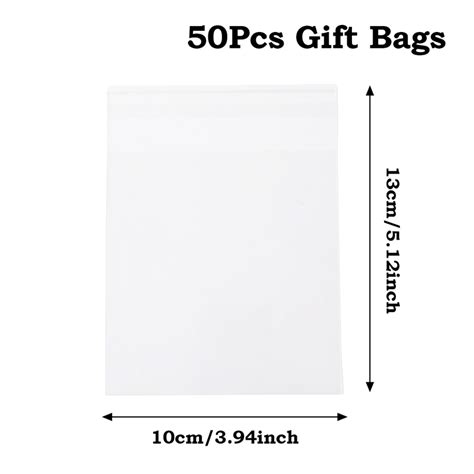 50100pcs Slef Sealing Cellophane Candy Bag Clear Cookie Bag Self