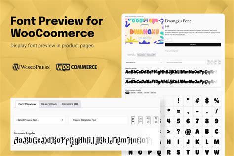 Font Preview Plugin For Woocommerce 101