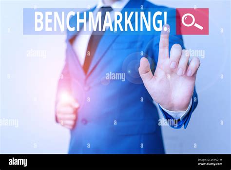 Conceptual Hand Writing Showing Benchmarking Concept Meaning Evaluate Something By Comparison