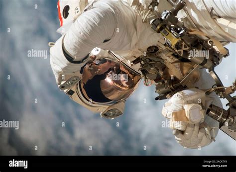 Iss Space Walk Mission Specialist Rick Linnehan During The Third Extravehicular Activity Eva