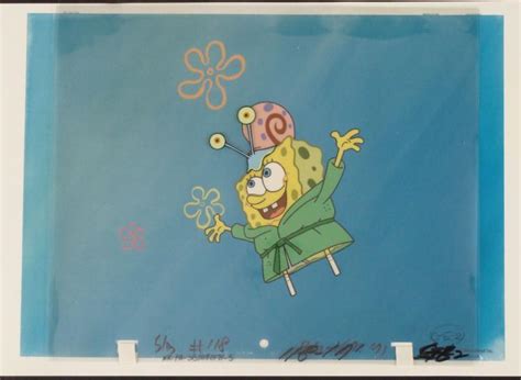 Background Balancing Original Cel Spongebob Animation