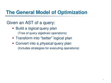 Ppt Query Optimization Strategies Powerpoint Presentation Free