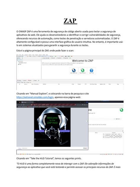 zap pdf script java vulnerabilidade informática