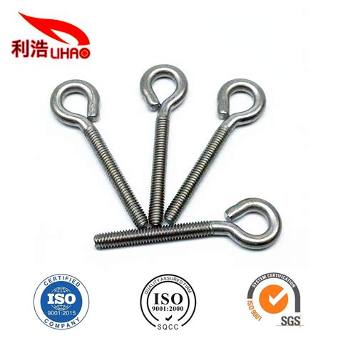 M4 304 Stainless Steel Eye Bolts Hook Screw Fasteners And Fastener