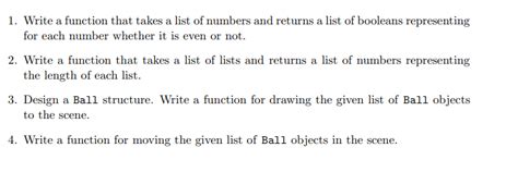 Solved In Drracketwrite A Function That Takes A List Of