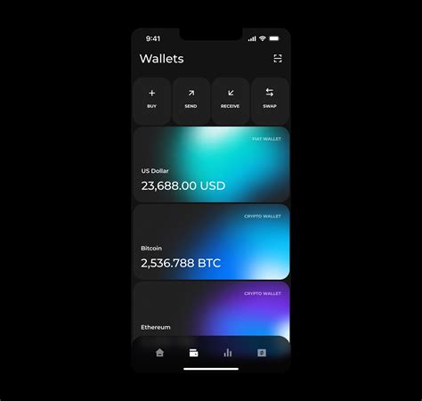 Wave Crypto Wallet App Blockchain Mobile Ui Ux Design Behance