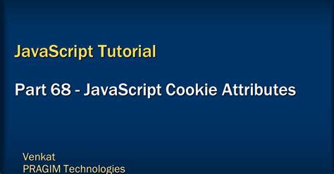 Sql Server Net And C Video Tutorial Javascript Cookie Attributes