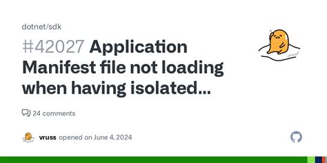 Application Manifest File Not Loading When Having Isolated Comreferences · Issue 42027 · Dotnet