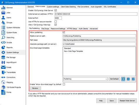 Setting Up Web Access
