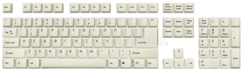 Teclado Grego Branco Foto De Stock Imagem De Chave 136616320