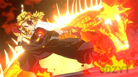 I Made A 3D Render With Rengoku Using The Hinokami Game Files R