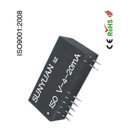 Two Wires Sensor Voltage Outputs 4 20mA Current Loop Signal Amplifier Converter And Power Supply