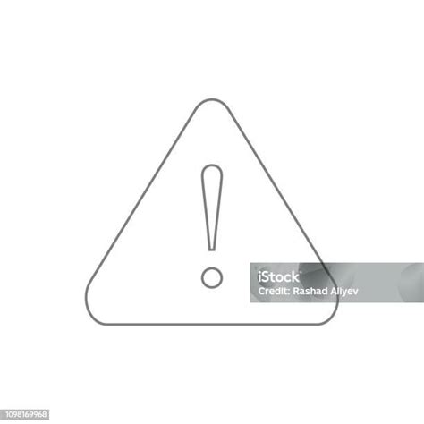 느낌표 아이콘 주의 부호입니다 모바일 개념 및 웹 애플 리 케이 션 아이콘에 대 한 사이버 보안의 요소입니다 웹사이트 디자인 및 개발 응용 프로그램 개발에 대 한 얇은 라인