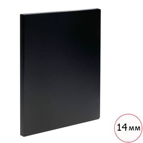 Купить Папка файловая на 20 файлов Стамм А4 формат корешок 14 мм черная в Алмате Астане