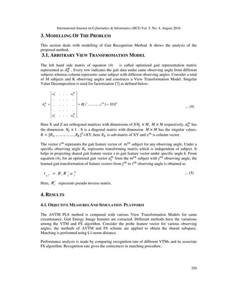 Gait Based Person Recognition Using Partial Least Squares Selection Scheme Pdf