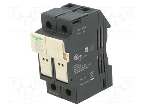DFCC2 SCHNEIDER ELECTRIC - Podstawa bezpiecznikowa | na szynę DIN ...