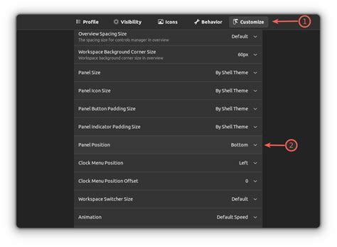 Customizing GNOME With Just Perfection Extension