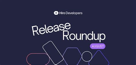 Release Roundup August