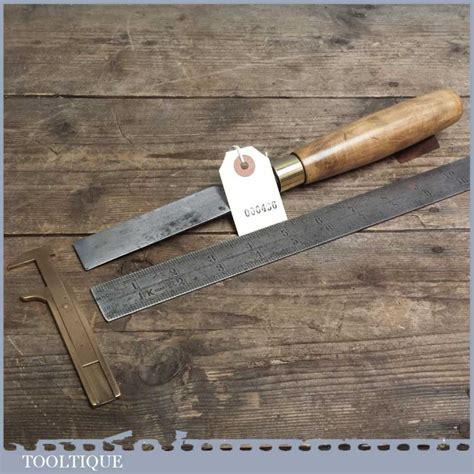 Vintage Forged Steel 1” Wide Diamic Chisel By A Hildick Of Sheffield