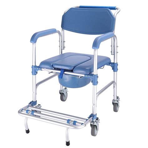 Buy Portable Folding Commode Portable Toilet Seat Transport Chair