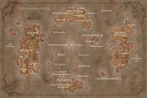 Chronicle Map Of Azeroth World Of Warcraft Chronicle Volume 1 Wowpedia Your Wiki Guide
