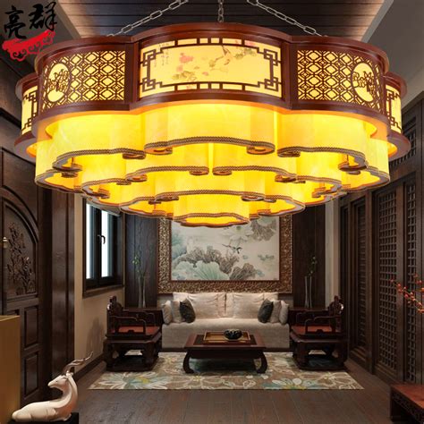 中式吊灯中国风古典实木大气灯具酒店饭店餐馆大堂客厅包厢大吊灯虎窝淘