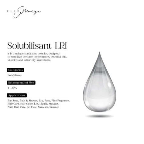 Jual Natural Solubilizer Solubilisant Lri Pengganti Alcohol Halal