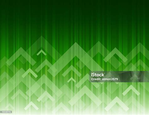 Green Color Background With Fading White Direction Arrow Pattern Stock Illustration Download