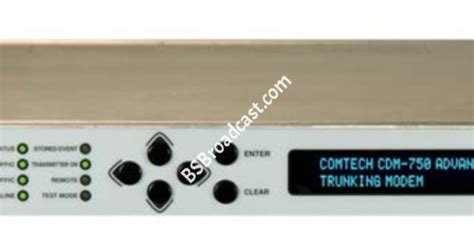 Comtech EF Data CDM L L Band Satellite Modem BS Broadcast
