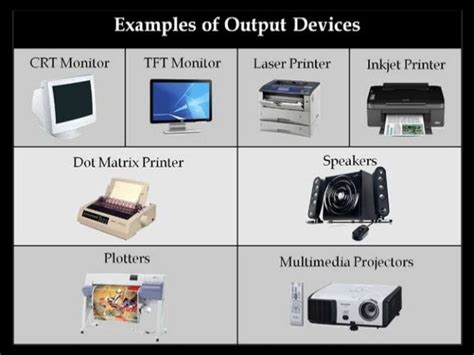 Computer Hardware List Of Output Devices Chapter 4