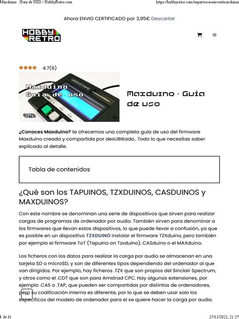 Maxduino Guía De Uso Pdf Archivo De Computadora Arduino