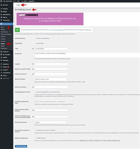 Instalar Y Configurar Redsys En Woocommerce Webempresa