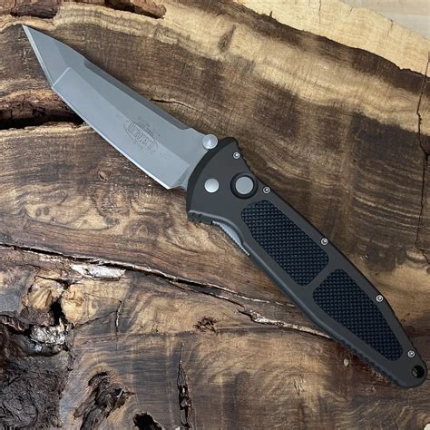 Microtech Socom Da Auto Tanto Black Handle Bead Blast Standard Blade Vintage 1997 Model
