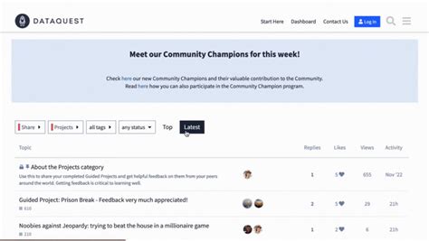 Project First Learning Blog Dataquest