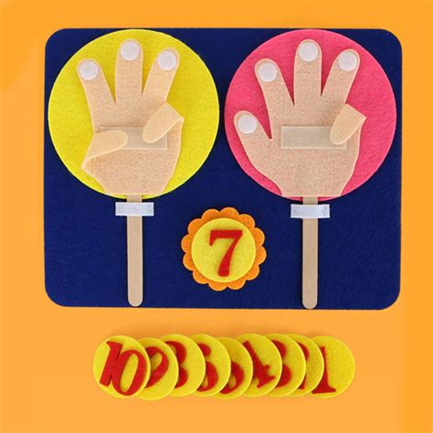 Cute Cloth Finger Counting Diy Math Number Learnin Vicedeal