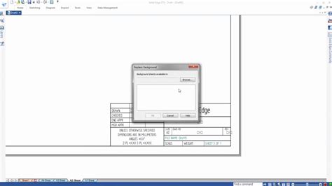 Solid Edge St 9 Ersetzen Der Zeichnungsrahmen Youtube