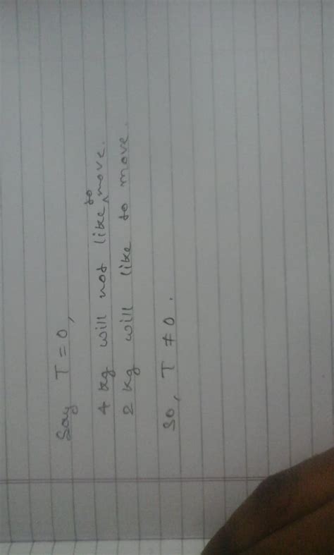 Two Blocks Connected By A Massless String Slide Down An Inclined Plane Having Angle Of