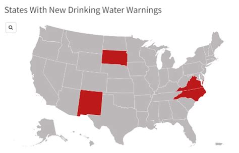 Map Shows States With New Drinking Water Warnings Newsweek