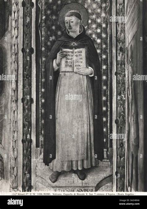 Fra Angelicos Depiction Of Saint Thomas Aquinas Painted Between And Shows The Saint
