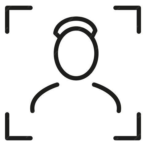 Premium Vector Face Scan Vector Illustration