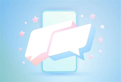 Isometric Vector Illustration Depicting Online Social Communication Through Mobile Messaging