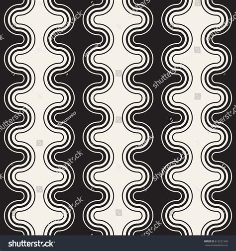 Seamless Wavy Lines Pattern Repeating Vector Stock Vector Royalty Free
