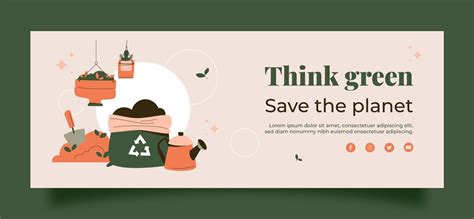 손으로 그린 생태 디자인 서식 파일 무료 벡터