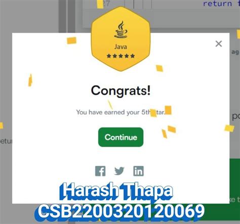 Harash Thapa On Linkedin Hackerrank Coding Achievement