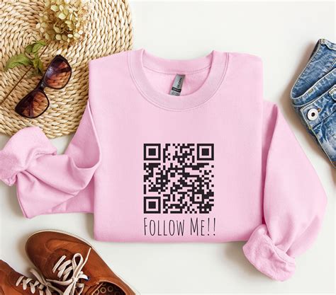 Custom QR Code Sweater For Influencers And Content Creators Personalized Gift For Social Media