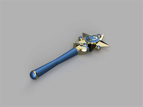 🪄 Pretty Guardian Sailor Mercury Transformation Wand・ Stl File For ・cults