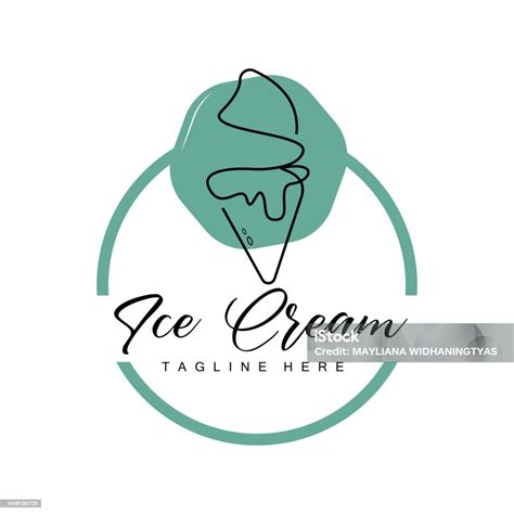 아이스크림 로고 디자인 신선한 달콤한 소프트 콜드 푸드 일러스트 레이 션 어린이 좋아하는 벡터 제품 브랜드 귀여운에 대한 스톡 벡터 아트 및 기타 이미지 Istock