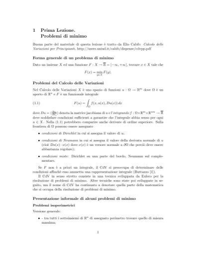 Seconda Lezione Dipartimento Di Matematica E Informatica