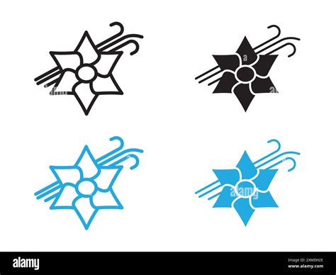 Vanilla Icon Vector Line Logo Mark Or Symbol Set Collection Outline